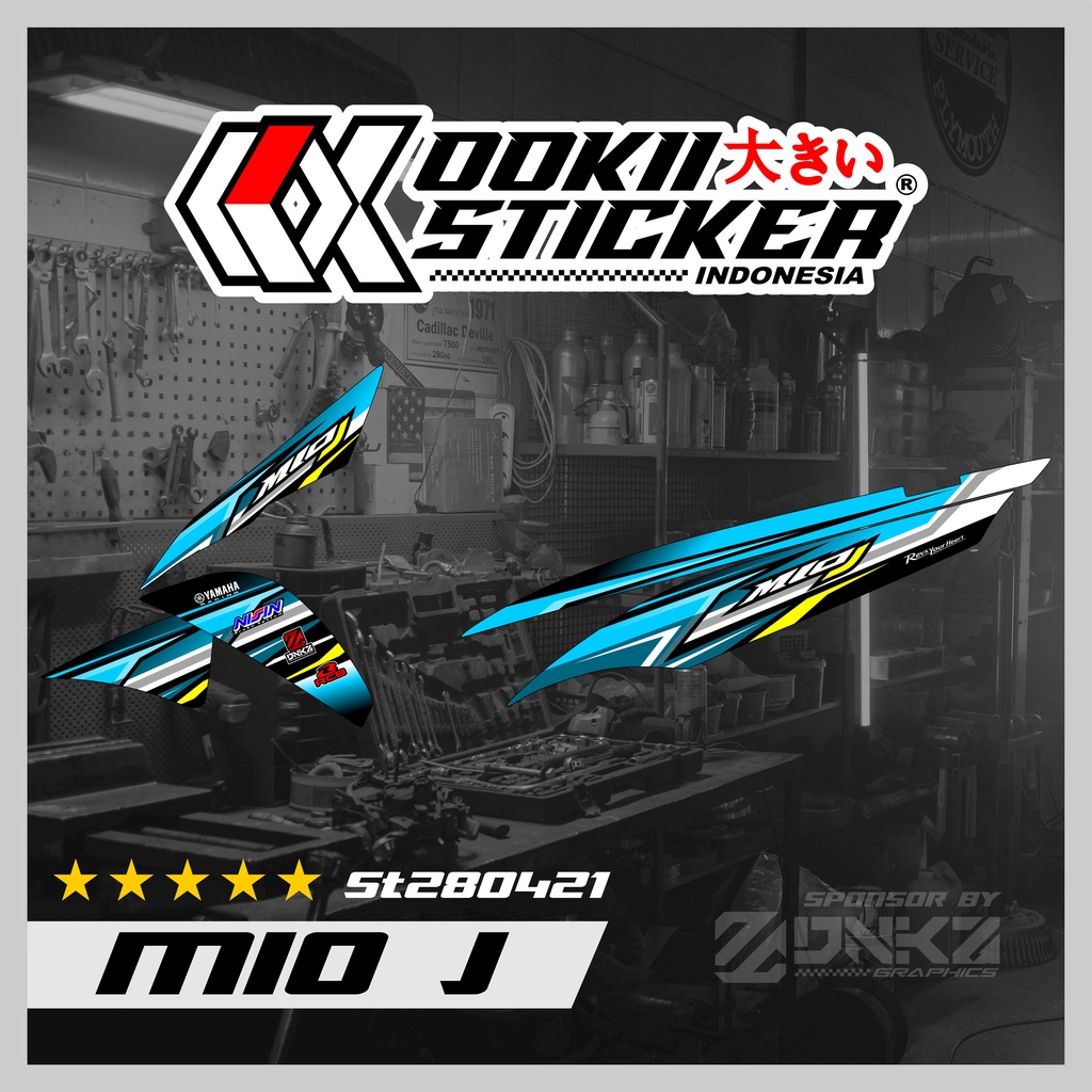 Jual Stiker Mio J Decal Striping Mio J Premium Racing ST280421 OOKII ...