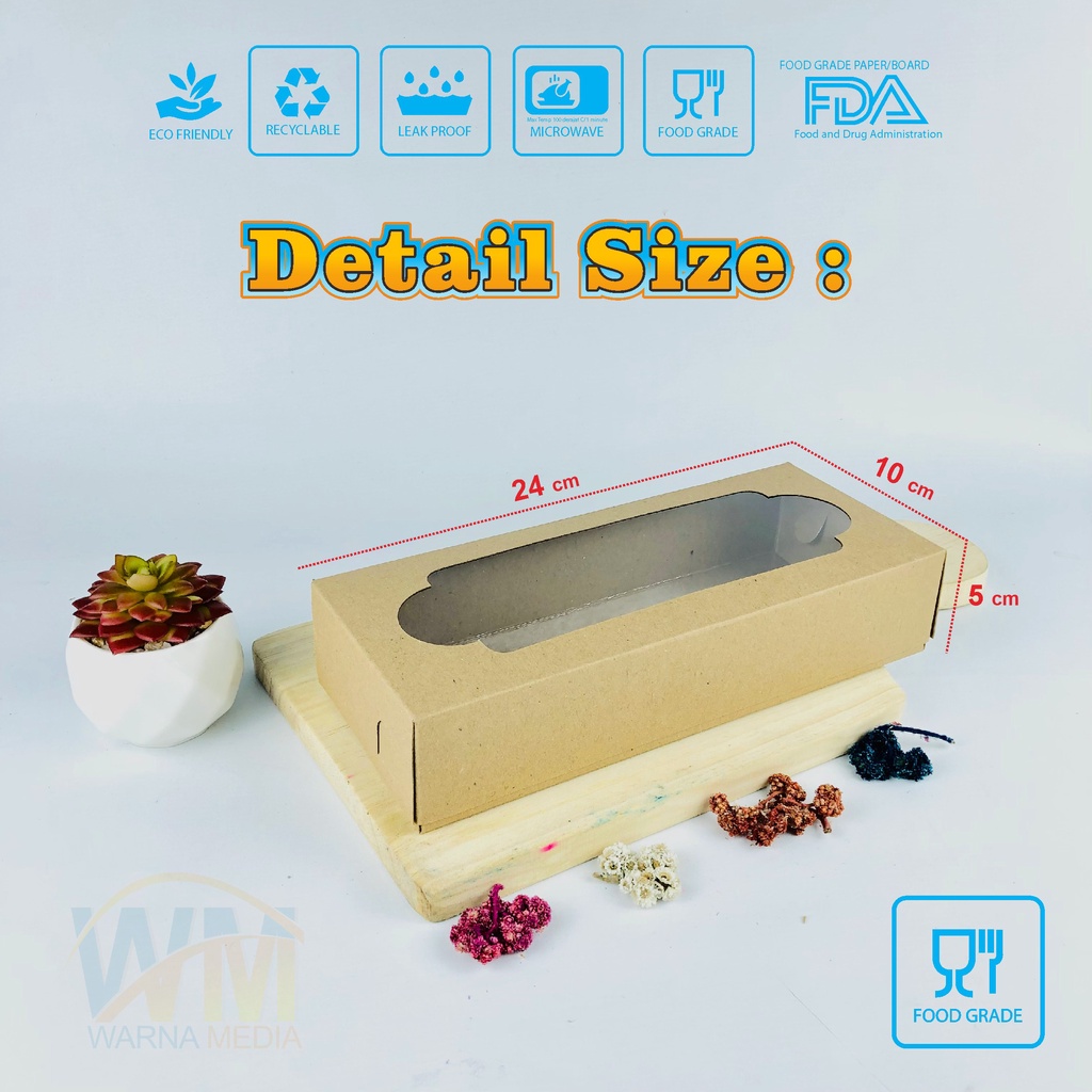 Jual Kotak Dus Box Brownies 24x10x5 / Dus 24x12x5 / Box Bolen / Dus ...
