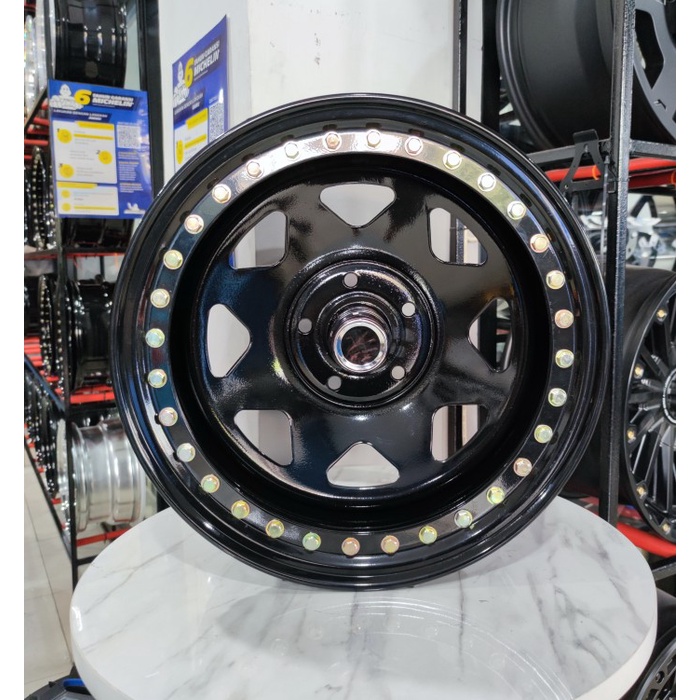 Jual Velg Besi Beadlock 8Spoke 17x9.0 127 Ring 17 R17 Lebar 9 inci ...