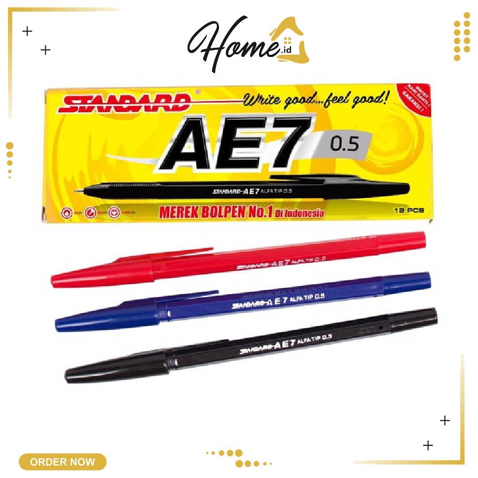 Jual Pen/ Pulpen Standard AE 7/Pulpen Standard AE7 0.5mm ZYRCON CRYSTAL [MERAH, BIRU, HITAM ...