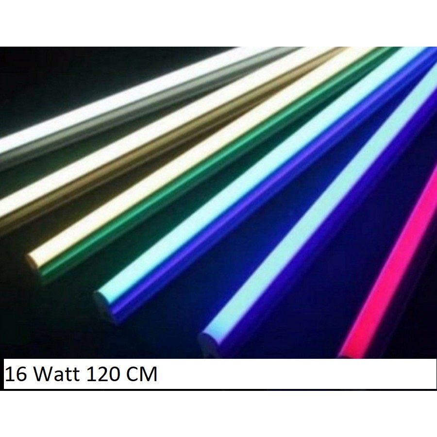 Jual Lampu TL Neon T5 LED 16W 120cm Tube Warna Warni Putih Warm White ...