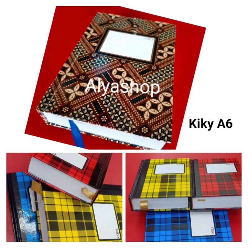 Jual Buku Tulis Kecil Kiky A6 300 Lembar Hard Cover (16x11cm) isi ...