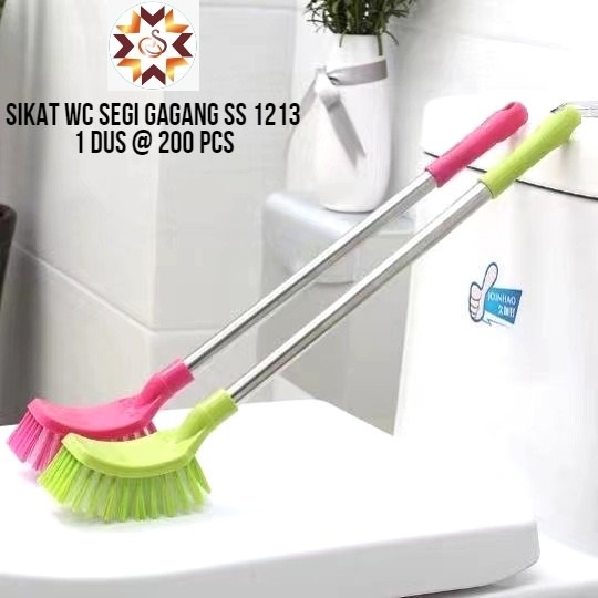 Jual Sikat WC Segi/ Sikat WC Gagang Stainless/ Sikat Multifungsi Isi ...