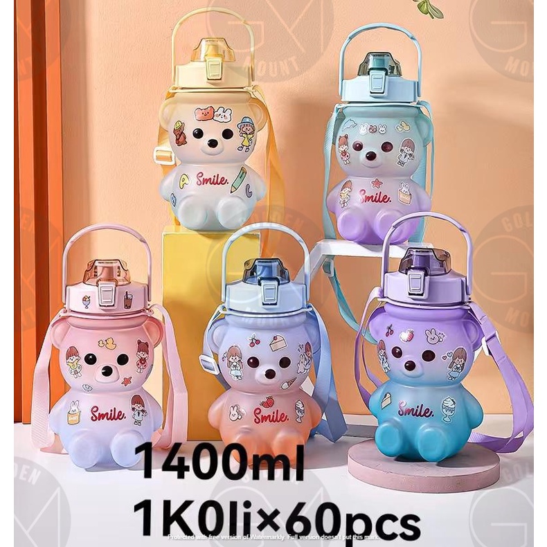 Jual Botol Minum Panda Smile Gradasi 1.4Lt Bahan Tebal (Bonus Sticker ...
