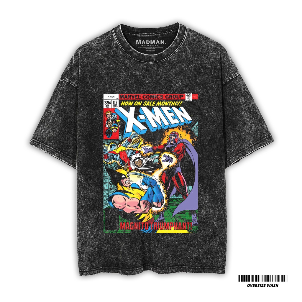 Jual Madman Kaos X Men Oversize Washed T Shirt Kaos Marvel Kaos