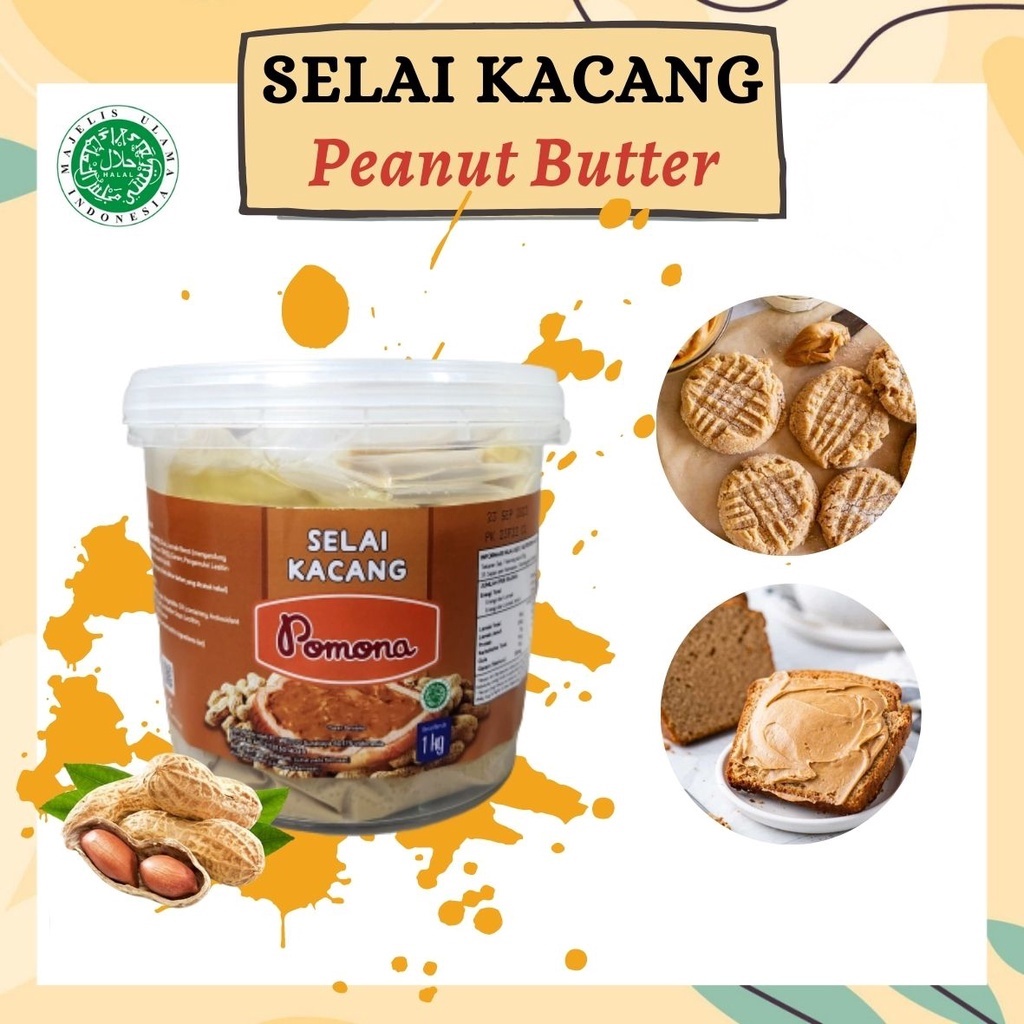 Jual Selai Kacang Olesan Roti WELCO POMONA 1kg 1 kg Kemasan Pail Kiloan ...