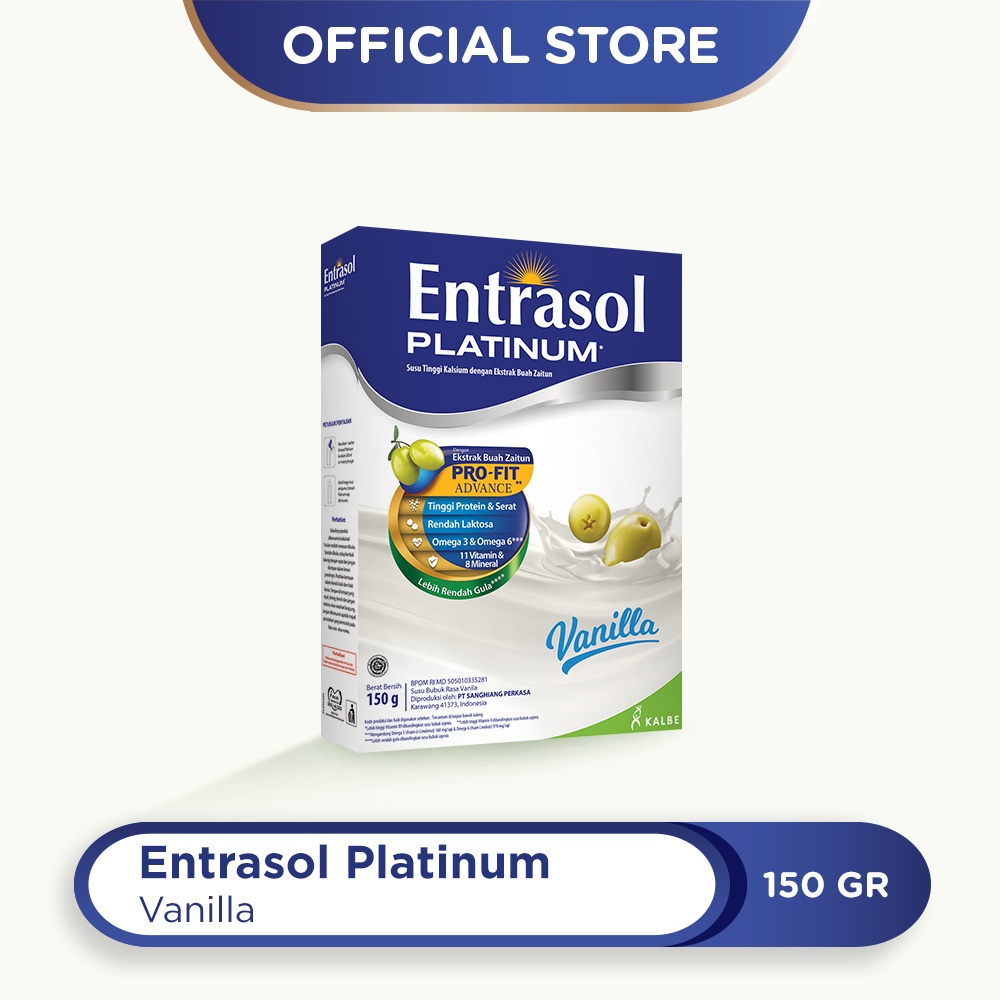 Jual ENTRASOL PLATINUM VANILLA 150 G | Shopee Indonesia