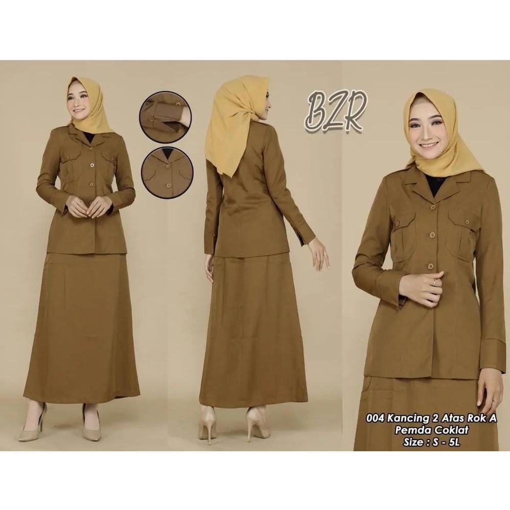 Jual BLAZER WANITA DINAS K2 DADA KHAKI TUA SERAGAM PEMDA BAJU SERAGAM PEMDA ACEH PDH PNS GURU ...