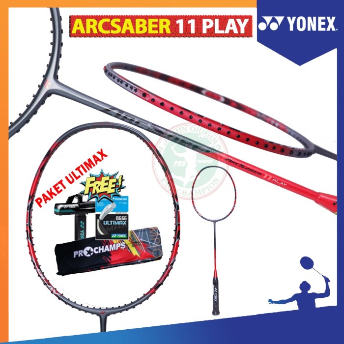 Jual Raket Yonex Arcsaber 11 Play Raket Badmintoon Original | Shopee ...