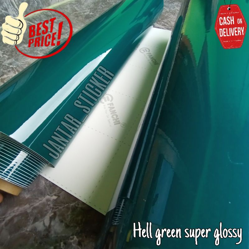 Jual Stiker motor hijau tua super glossy sticker skotlet hijau tua ...