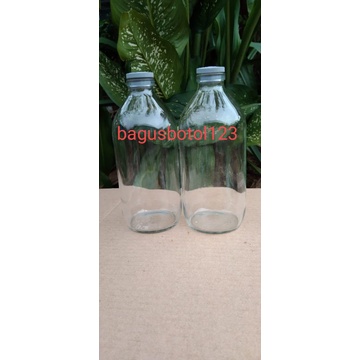 Jual botol kaca infus 500 ml cocok untuk tempat kopi,jae,asi ibu dll ...