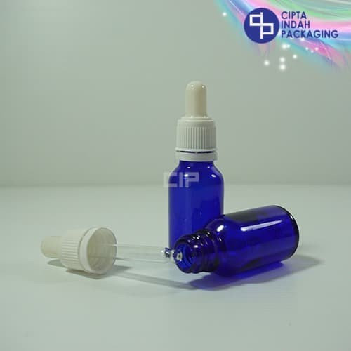 Jual BOTOL PIPET 15 ML BIRU TEBAL - RING SEGEL PUTIH | Shopee Indonesia