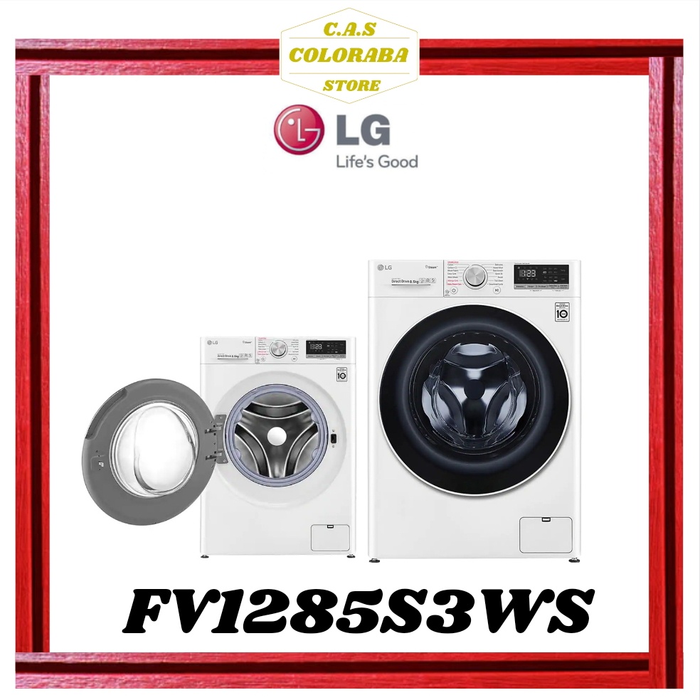Jual MESIN CUCI LG FV1285S3WS MESIN CUCI FRONT LOADING 8,5 KG INVERTER ... Jual MESIN CUCI LG FV1285S3WS MESIN CUCI FRONT LOADING 8,5 KG INVERTER ...