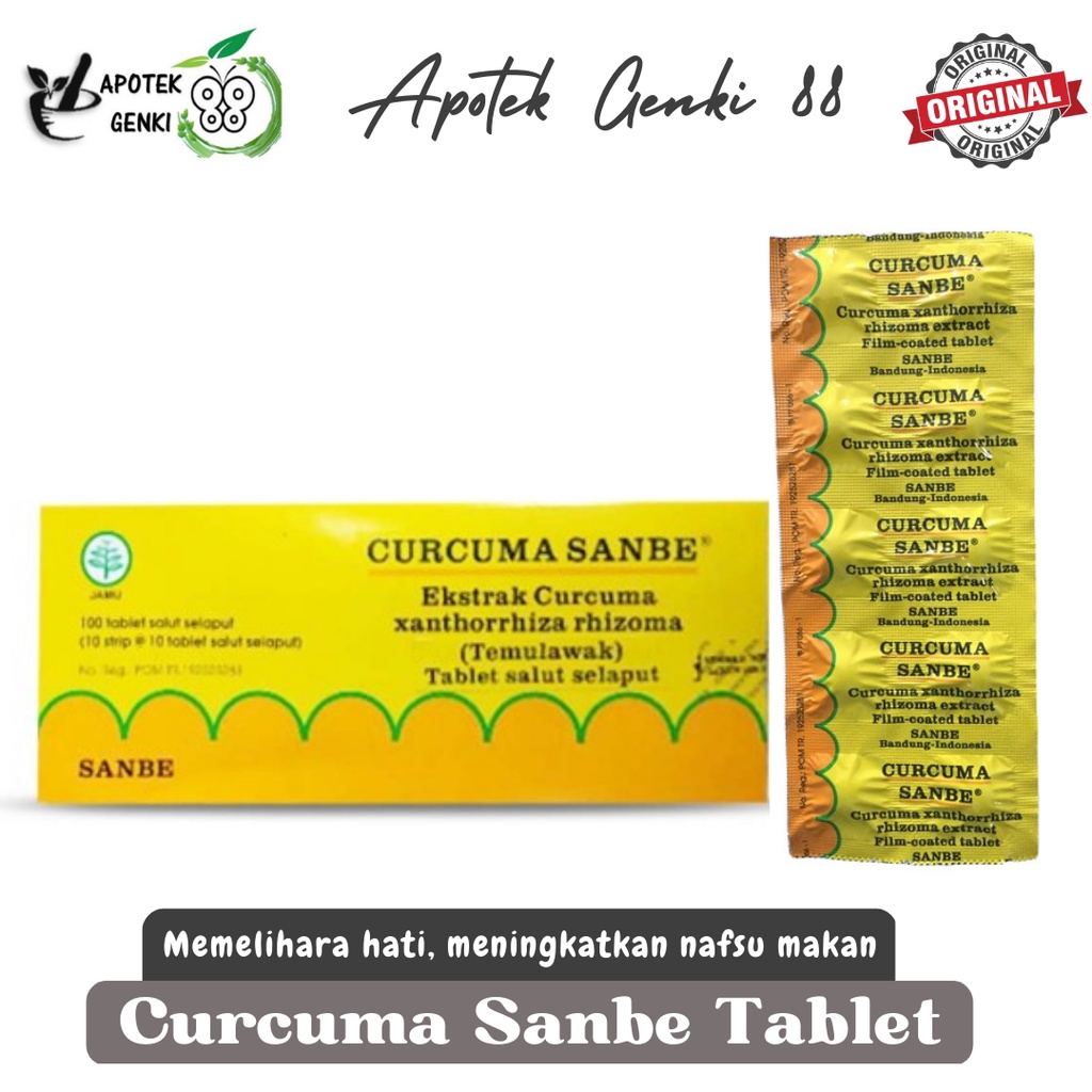 Jual Curcuma Sanbe isi 10 tablet | Shopee Indonesia