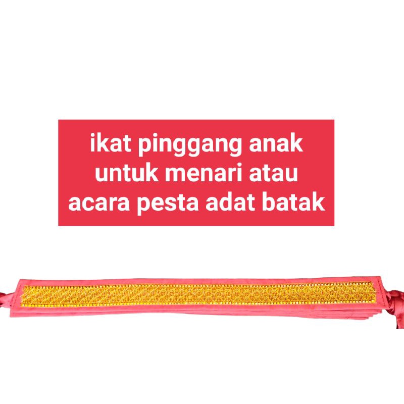 Jual sortali ikat kepala dan pinggang dan topi anak pesta batak/acara ...