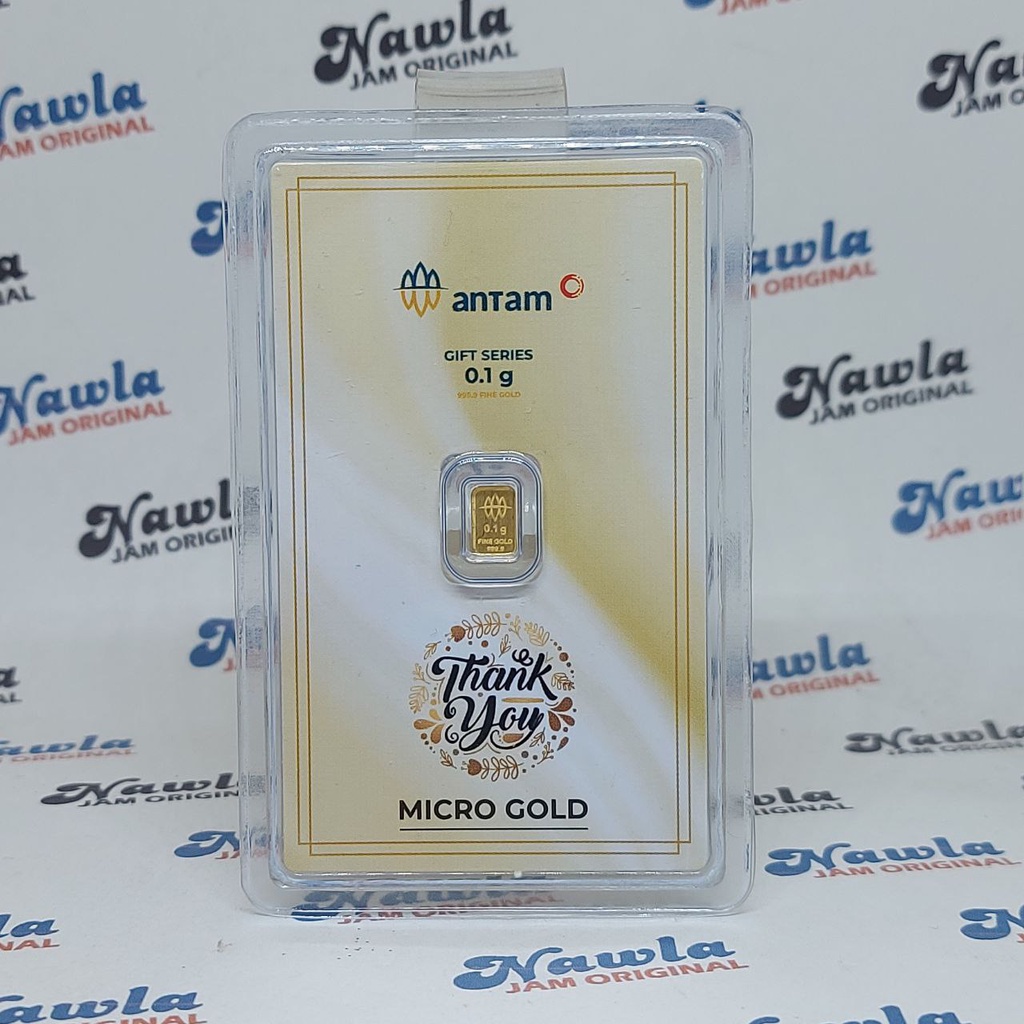 Jual Antam Emaskita 0.1 gram Micro Gold Premium Emas Murni 24 Karat ...