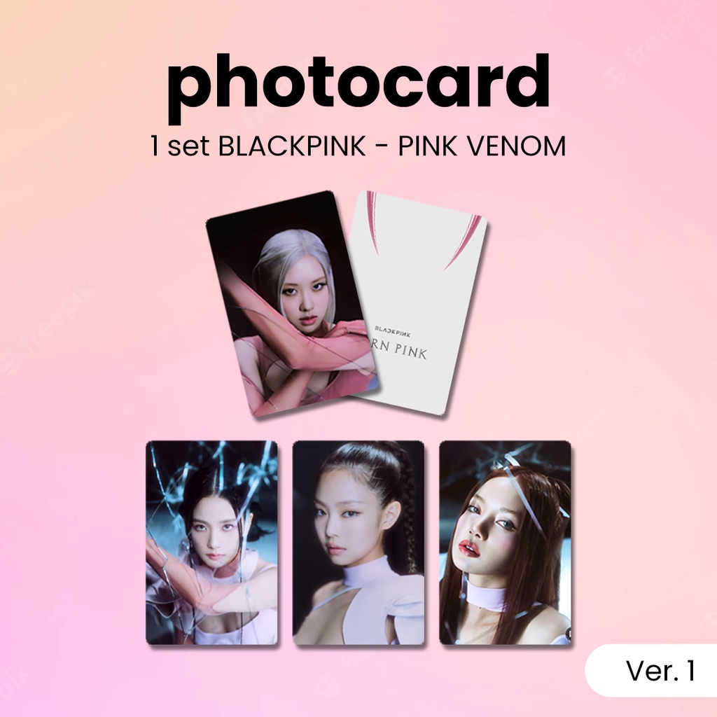 Jual Photocard Blackpink Born Pink - Pink Venom 1 set | Shopee Indonesia