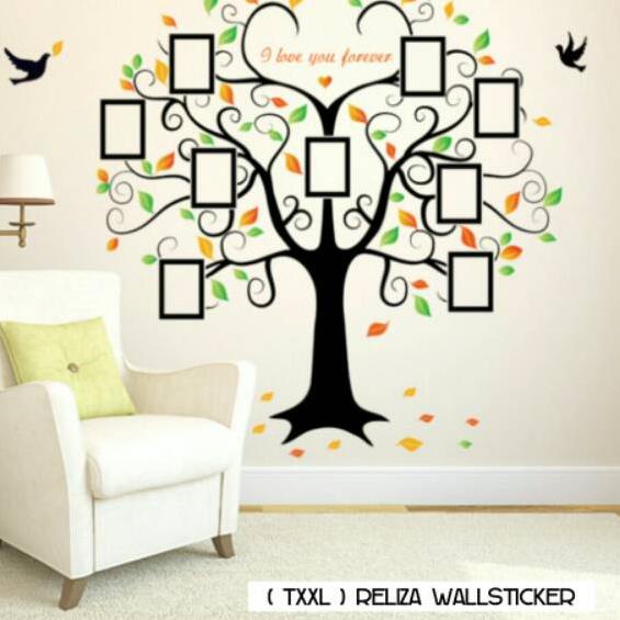 Jual Depan1 (TXXL) RELIZA WALLSTICKER / STIKER DINDING POHON BINGKAI FOTO TREE FRAME SK2010 ...