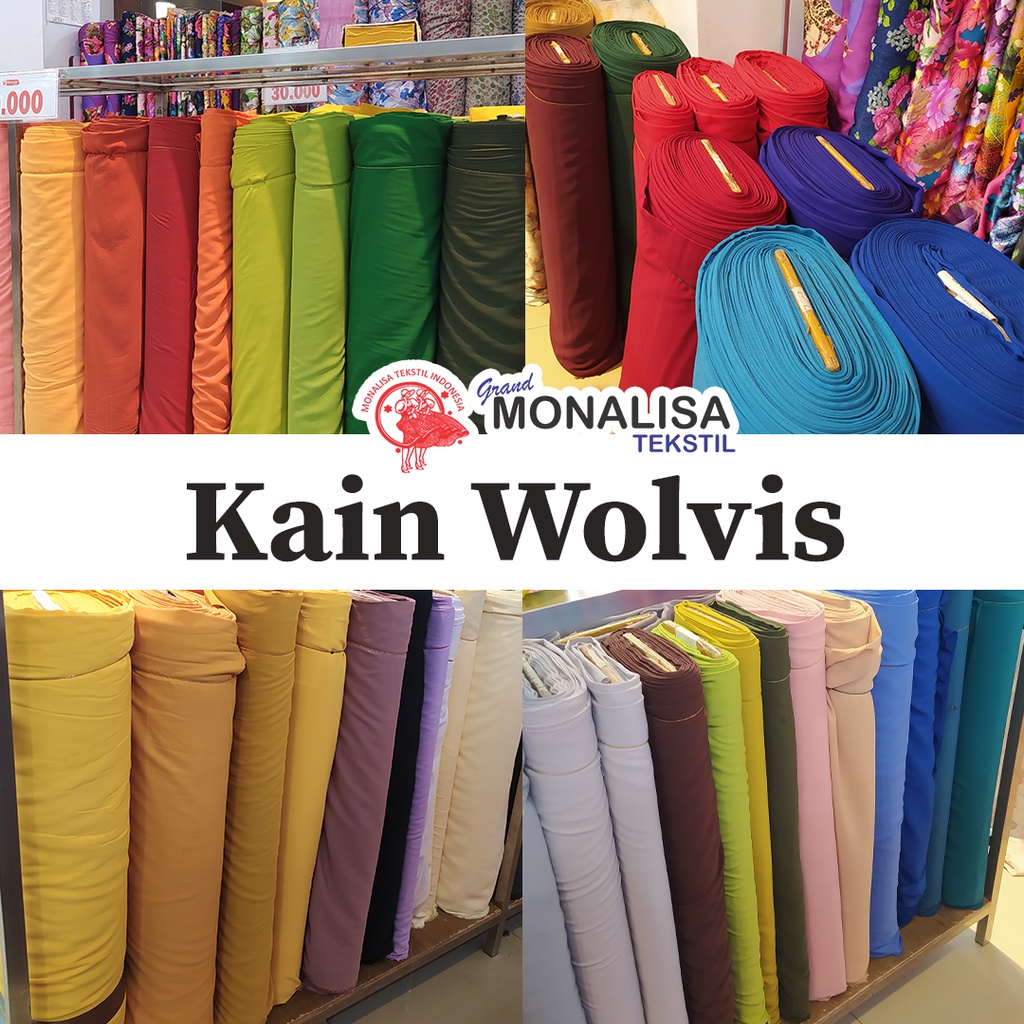 Jual KAIN WOLVIS/WOLFISPOLOS WARNA PREMIUM, COCOK UNTUK GAMIS, HARGA PER 0,5M | Shopee Indonesia
