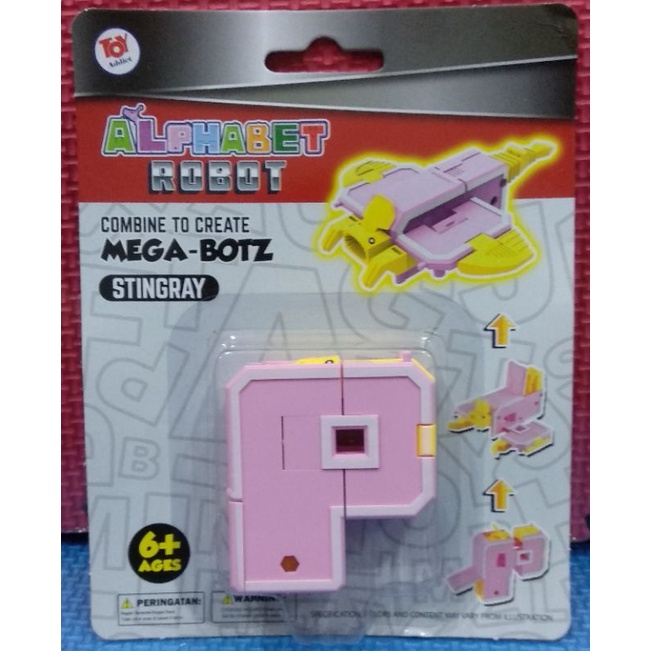 Jual Toy Addict Mainan Edukasi Alphabet Huruf Robot Mega Bots (A-Z ...