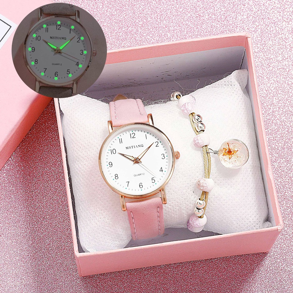 Jual Jam Tangan Wanita Bercahaya Sederhana Nomor Simple Luminous ...