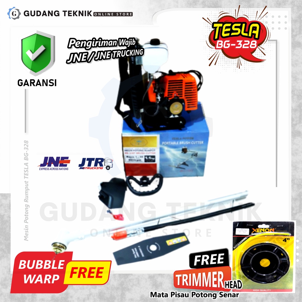 Jual Mesin Potong Rumput TESLA BG-328T 2 Tak / SUMURA Portable Brush ...