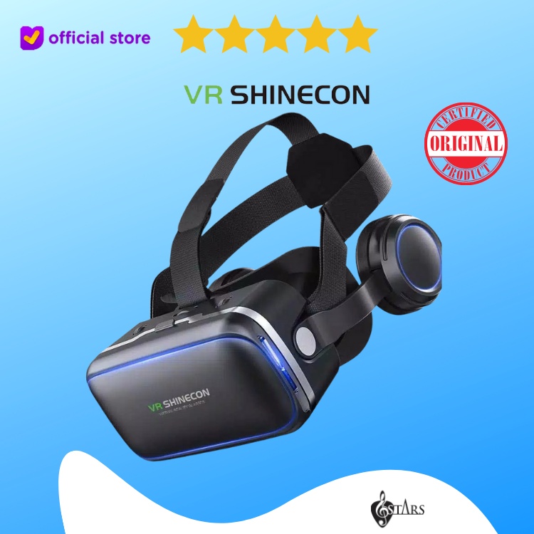 Jual Shinecon 6.0 VR Box Virtual Reality Glasses dengan Headphone ...