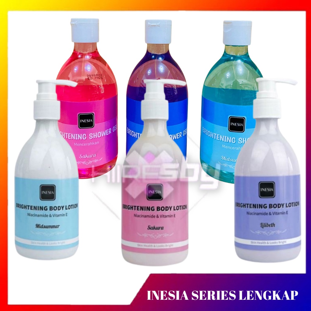 Jual INESIA whitening body lotion 300ml - SHOWER GEL BPOM | Body Lotion ...