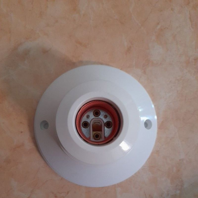 Jual Broco Fitting Lampu tempel bulat putih 1212 | Shopee Indonesia