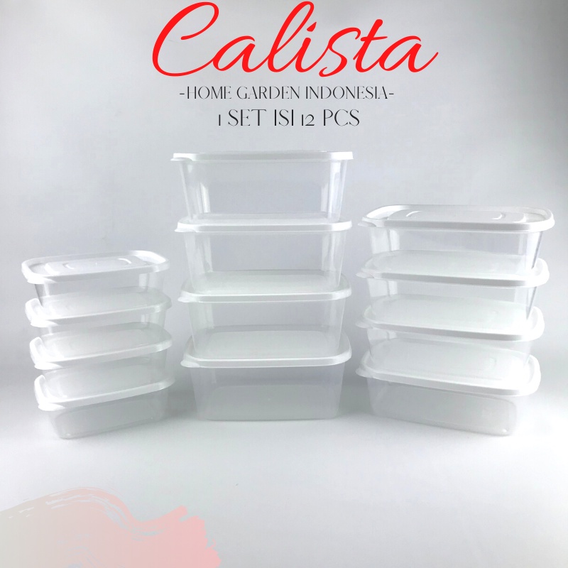 Jual TOPLES PLASTIK BENING SET CALISTA OITA PUTIH PREMIUM TRANSPARANT ISI 10PCS FOOD CONTAINER ...