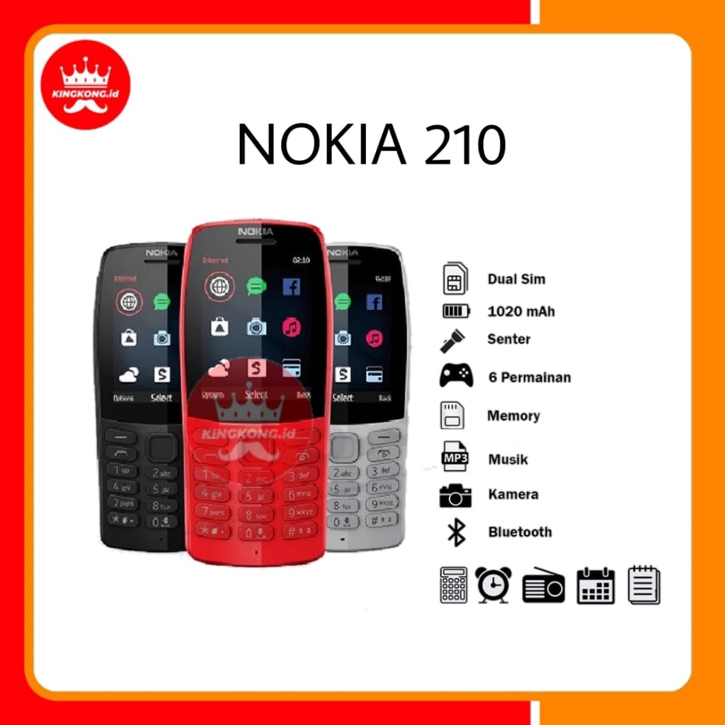 Jual NOKIA 210 (GARANSI RESMI TAM) | Shopee Indonesia