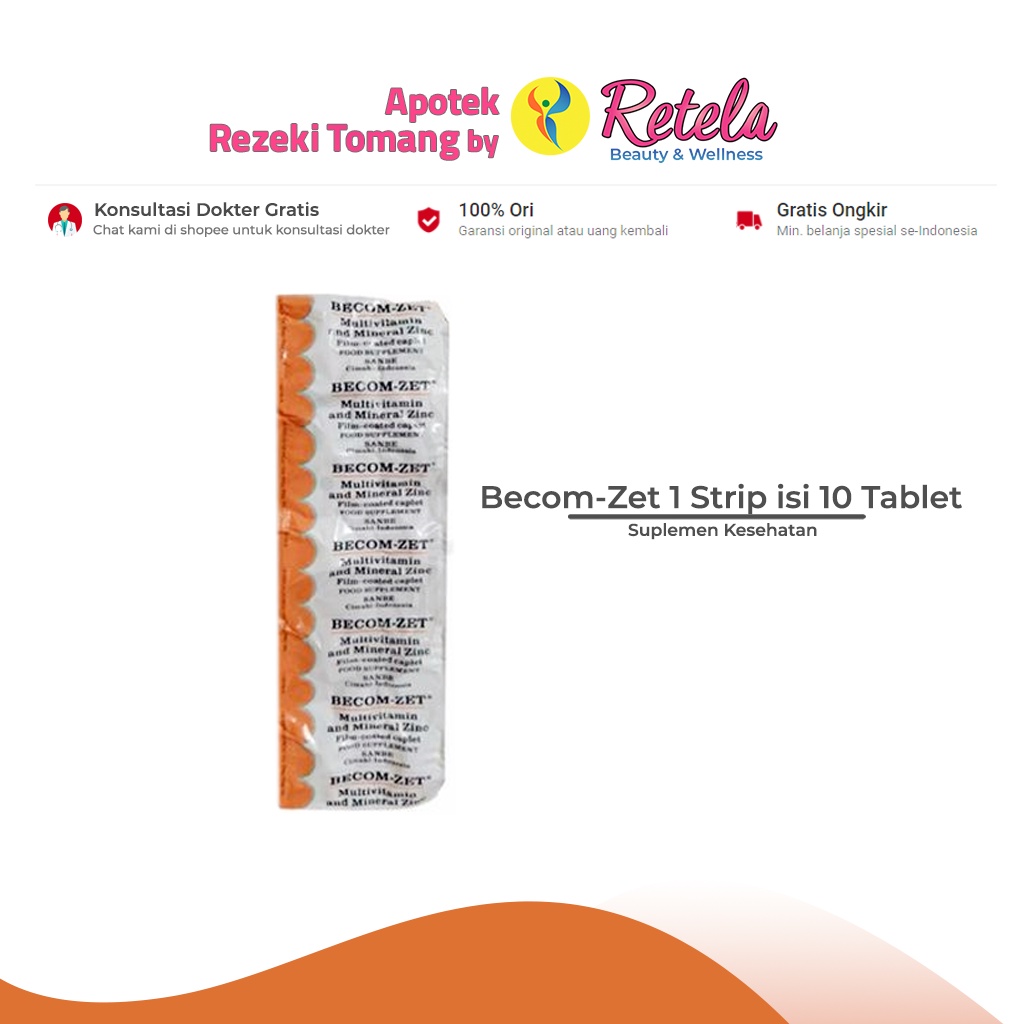 Jual BECOM-ZET 10STRIP @10`S (N) | Shopee Indonesia