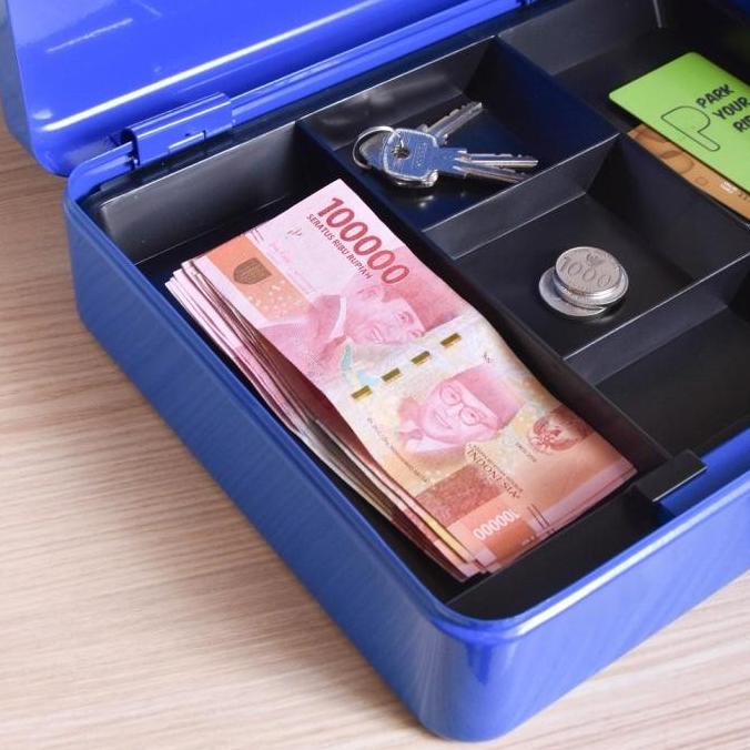 Jual Krisbow Cash Box 30 Cm - Biru | Shopee Indonesia