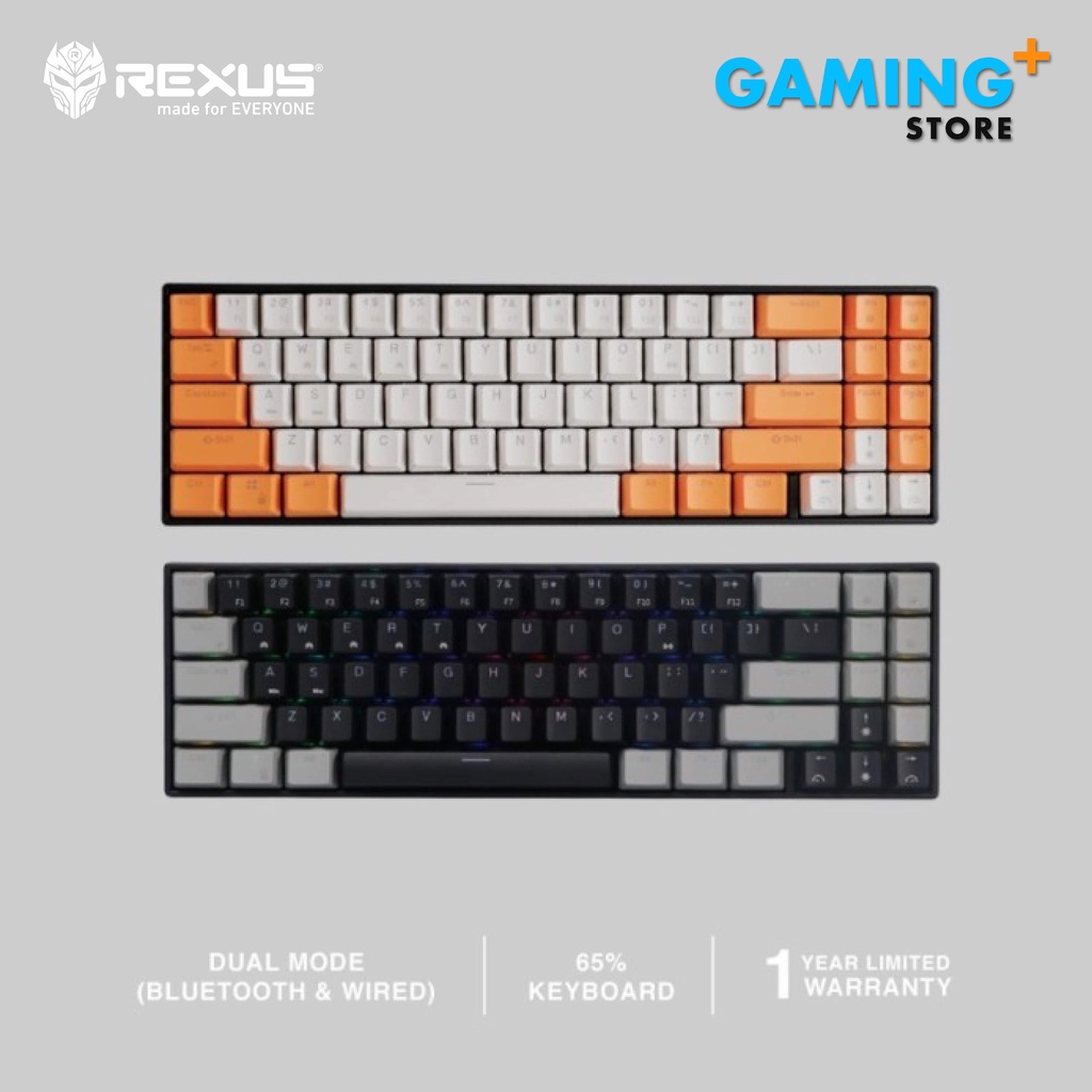 Jual Gaming Keyboard Rexus M71 Pro RGB Hotswap Wireless + Wired ...