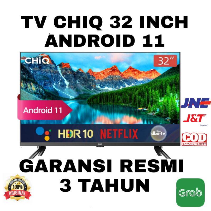 Jual CHIQ TV Android 11 32 Inch Smart TV Garansi Resmi | Shopee Indonesia