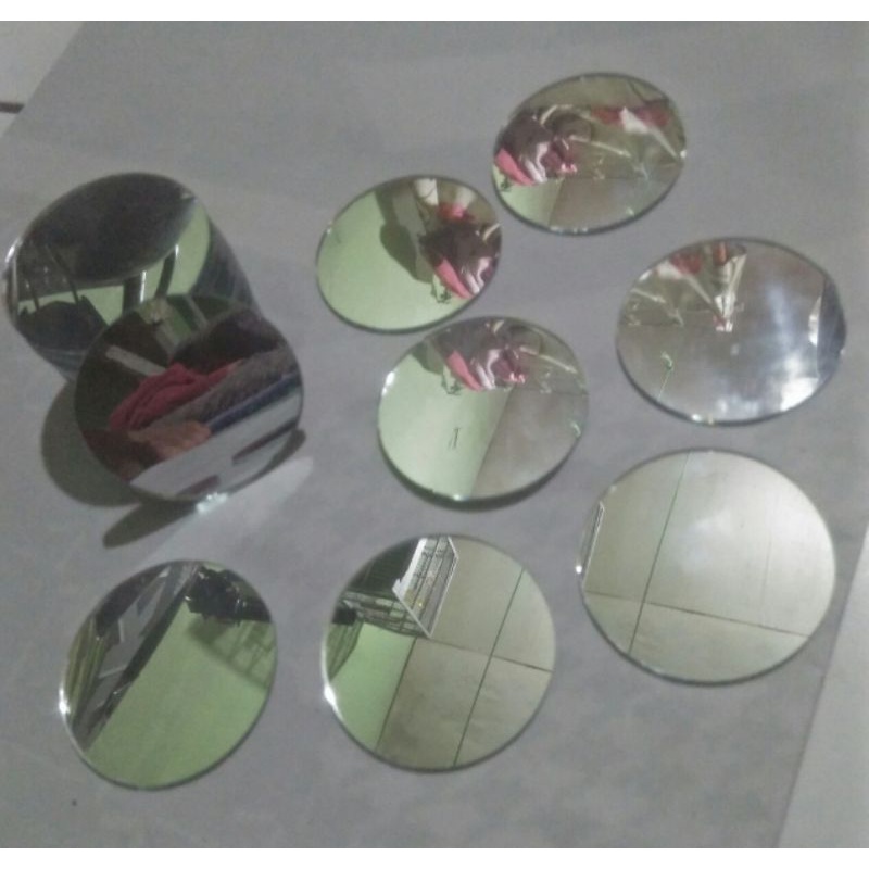 Jual Kaca Cermin Asli Bulat Diameter 4.6Cm 20 pcs Tebal 3mm | Shopee ...
