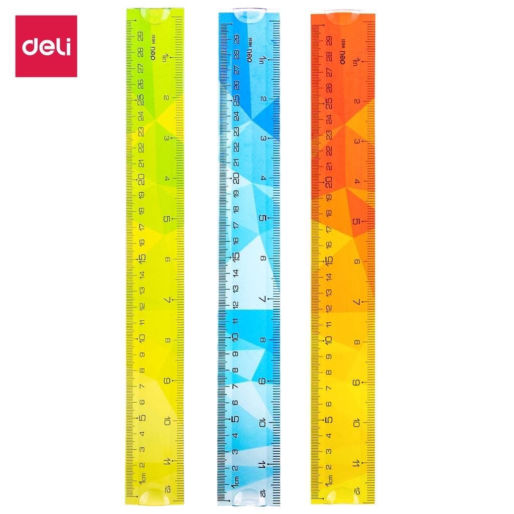 Jual WMP - Deli Penggaris Lentur Eco PVC Twistable and Hard dengan ...
