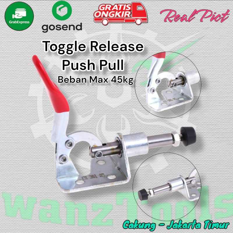 Jual Toggle Clamp Vertikal Antislip Quick Release Push Pull/Penjepit ...