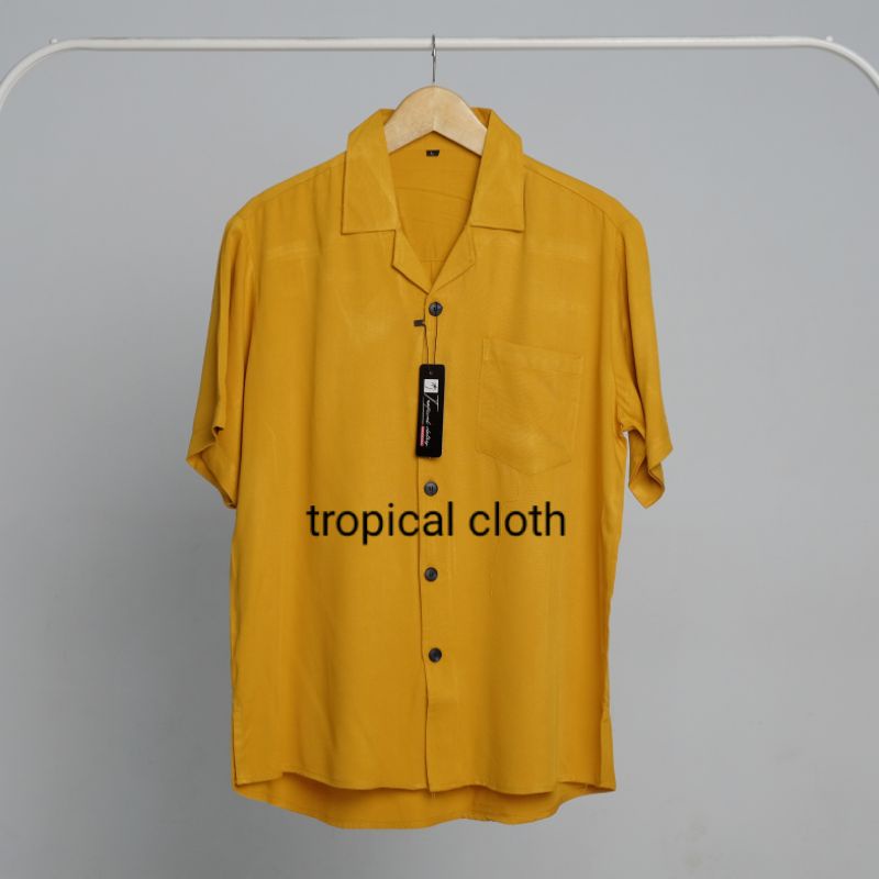 Jual ~KEMEJA POLOS LENGAN PENDAK HAWAIAN CLASSIC SHIRT KEMEJA PANTAI ...