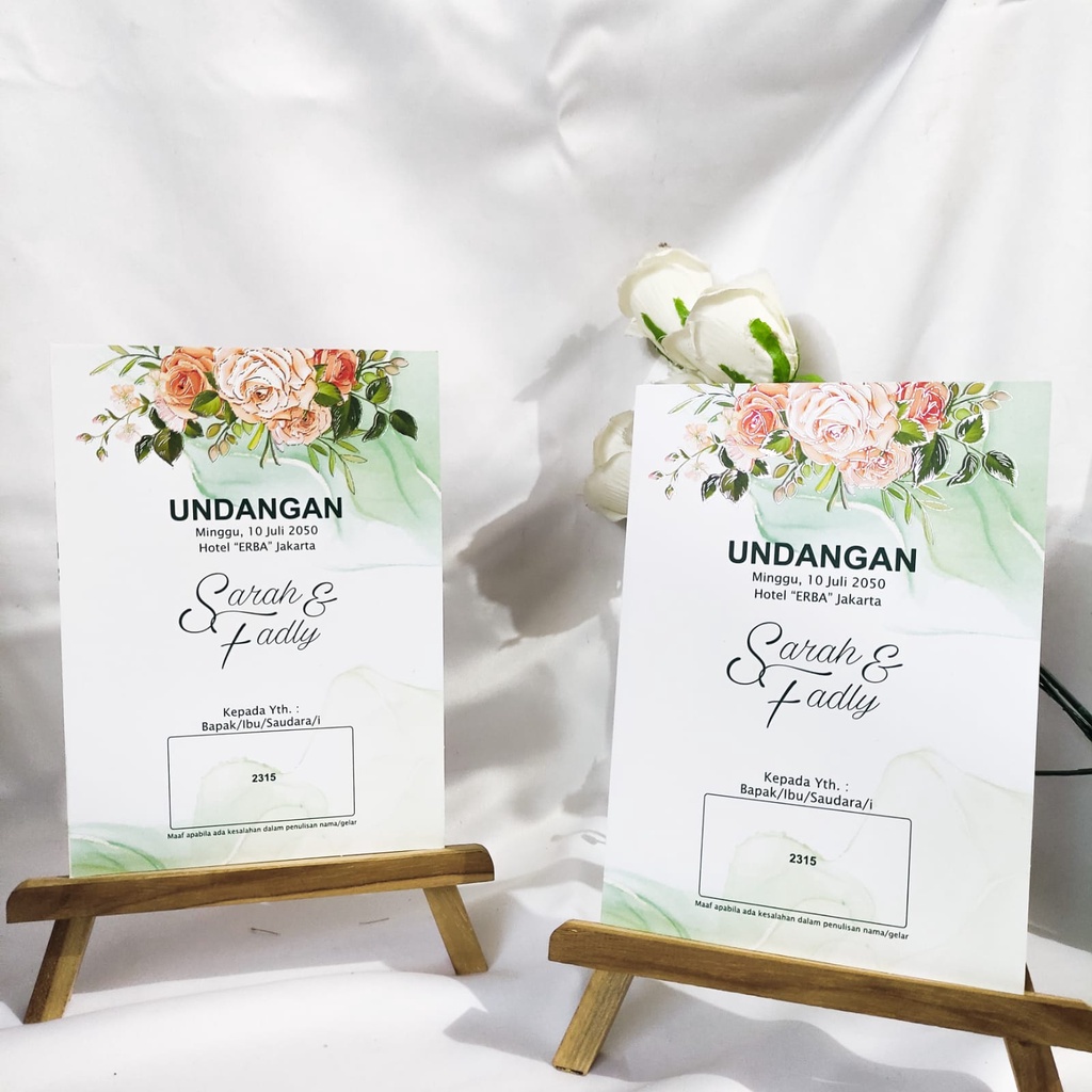 Jual ERBA 2315 Blangko Undangan KOSONGAN, Undangan Pernikahan Murah ...