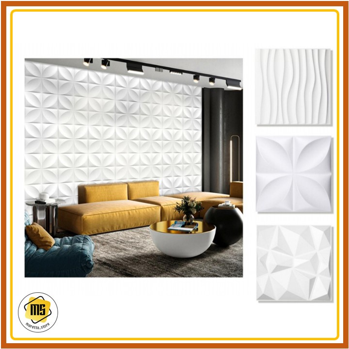 Jual Wall Panel 3D PVC Wallpaper Dinding Ukuran 30 x 30 cm | Shopee ...