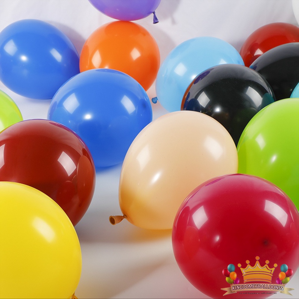 Jual Balon Latex Doff 12 inch Per Pack isi 50 Pcs | Shopee Indonesia