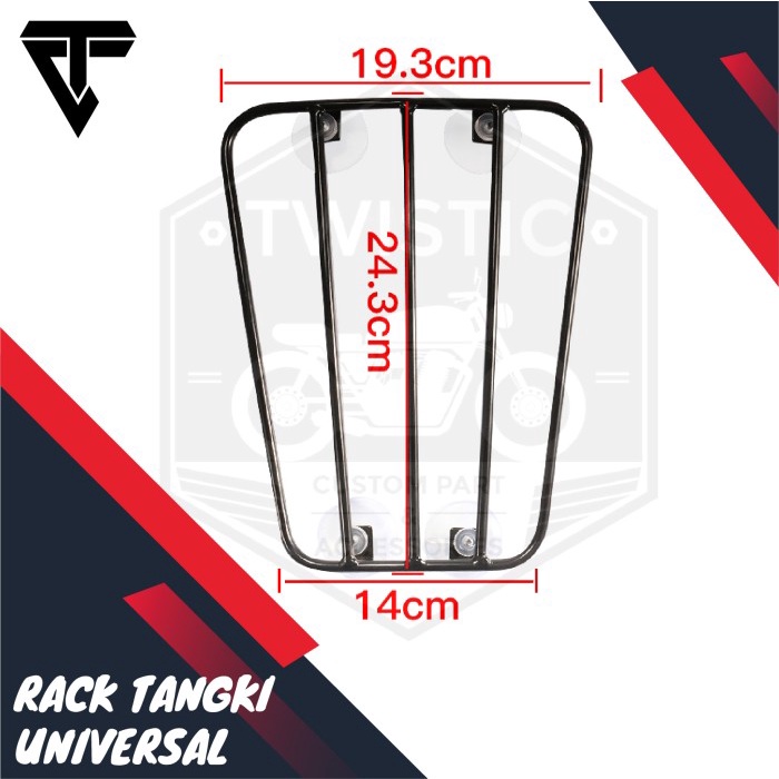 Jual Back Rack Rak Tangki Motor W175 Royal Enfield Triumph Benelli ...