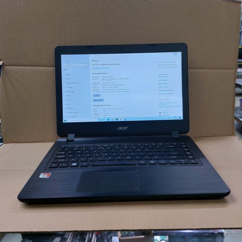 Jual LAPTOP ACER ASPIRE A314-41 SERIES AMD A4 9120E MEMORI 4GB SSD ...