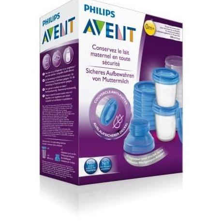 Jual Philips Avent Breast Milk Storage Cup isi 10 Container ASI SCF618 ...
