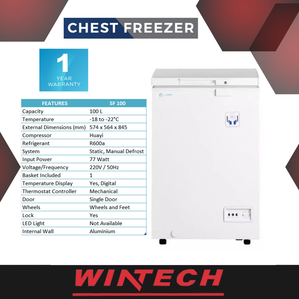 Jual Starcool SF 100 Chest Freezer Box Pendingin Pintu Solid Low Watt ...