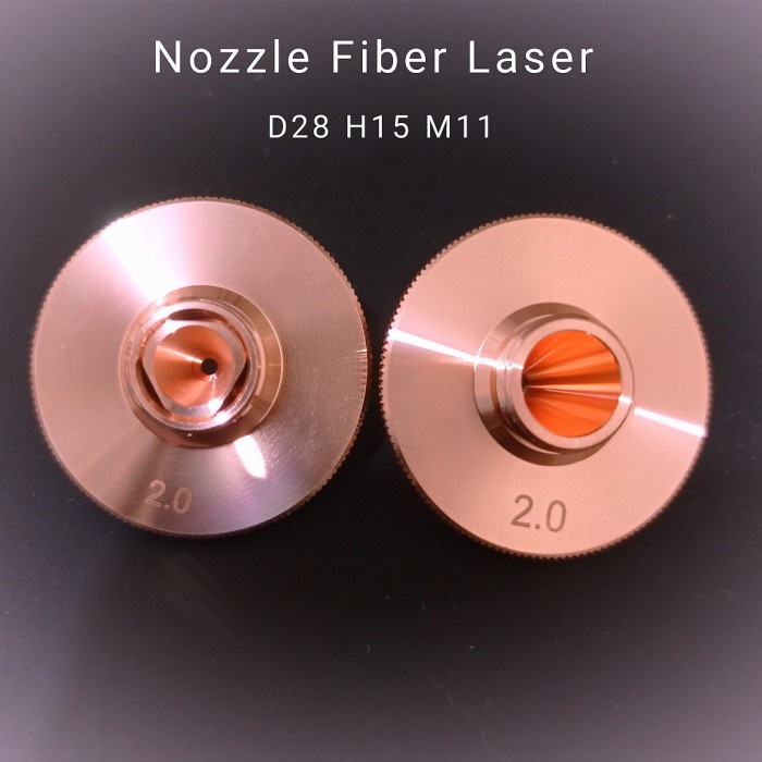 Jual Nozzle Fiber Laser Cutting D28 mm Single dan Double layer | Shopee ...