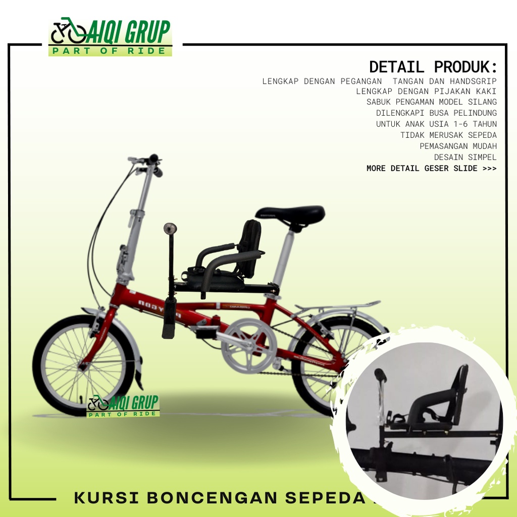 Jual Kursi Boncengan Sepeda Lipat Mtb Gunung Sayur Mini Exotic Untuk ...