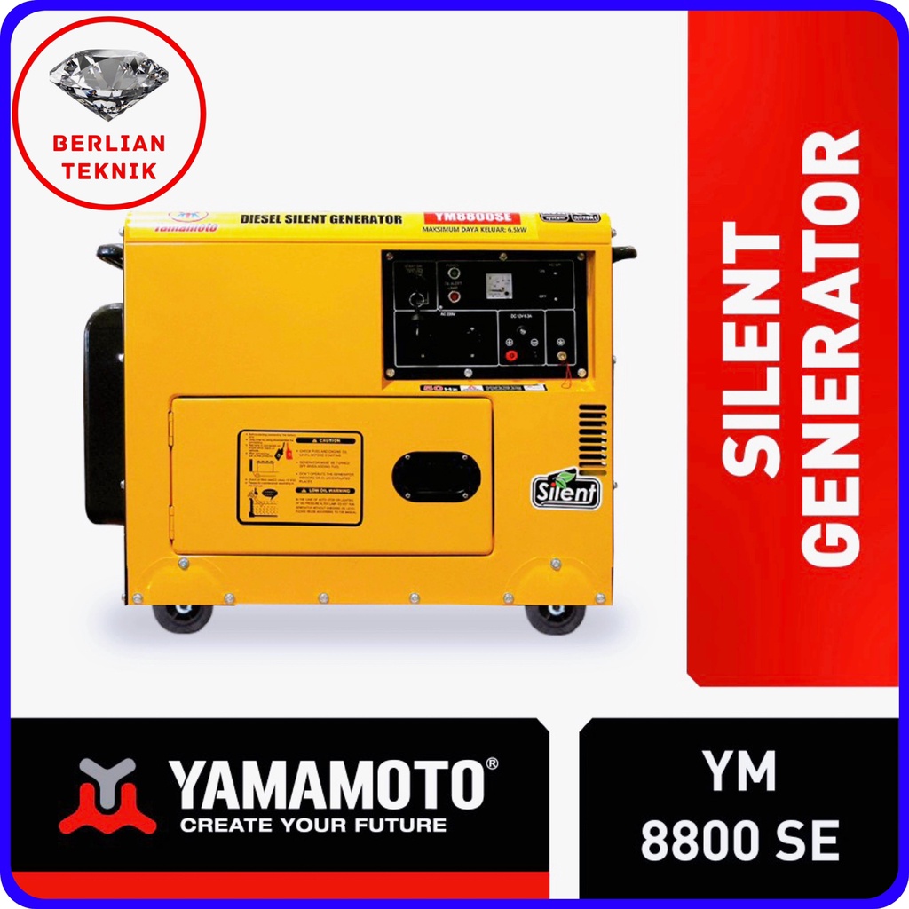 Jual Diesel Generator Silent Mesin Genset Yamamoto YM 8800 SE / 6500 ...