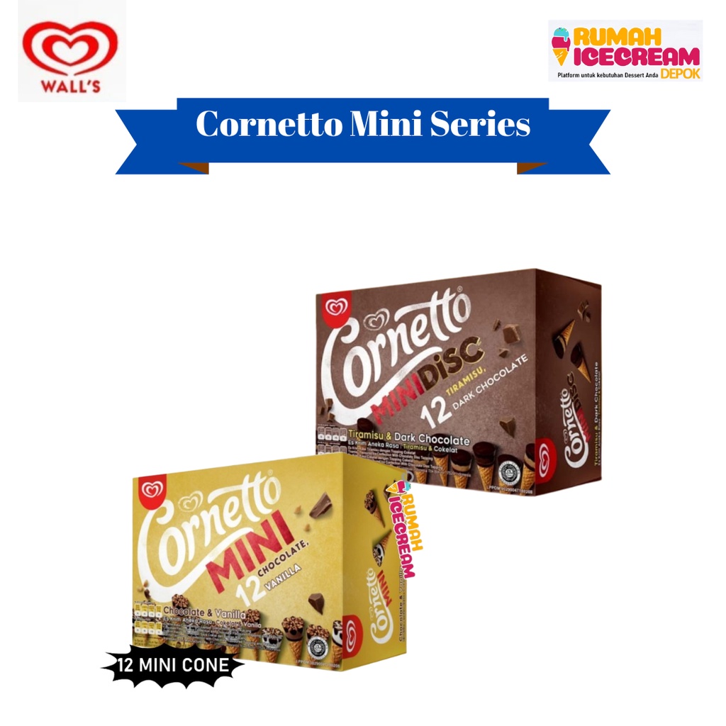 Jual Ice Cream Walls - Cornetto Mini Series (Tiramisu/Vanilla Choco ...